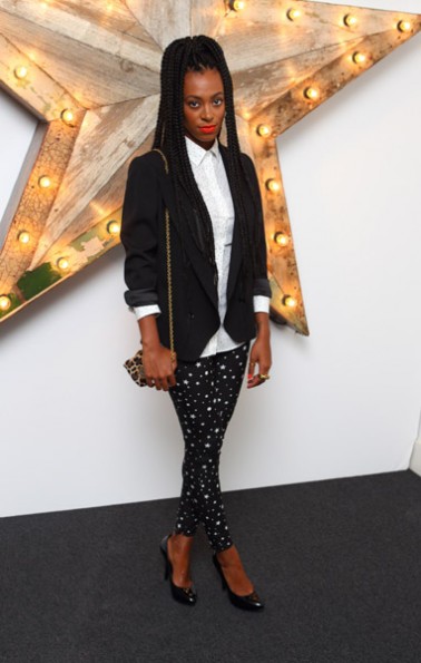 Solange Channels Her Inner Patra, Rocks Braids, A Red Lip & A Straight ...