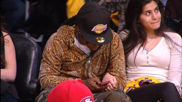 Lil Wayne Brings Girlfriend to Laker's Game + Yeezy Spotted Court-Side ...