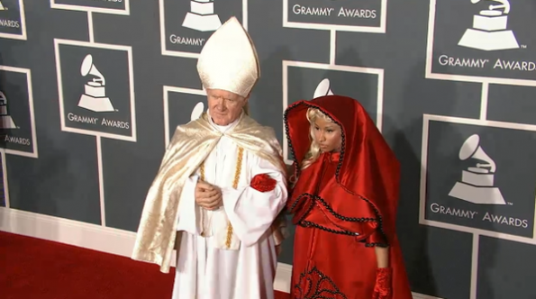 Haute or Hot A** Mess :: Nicki Minaj & The Pope Hit the Carpet ...