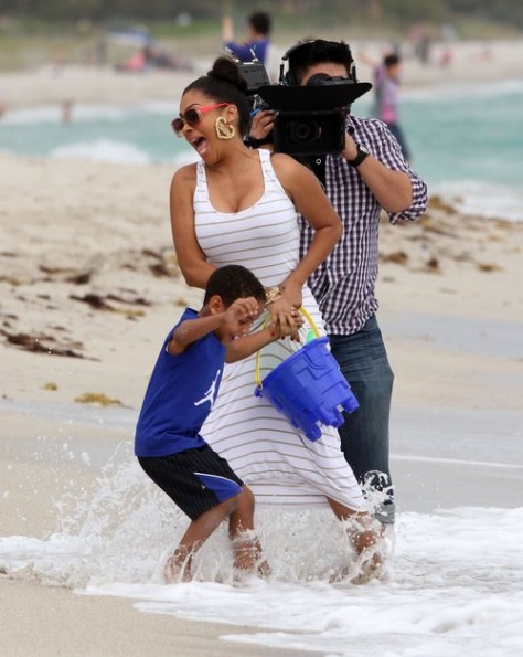 [Photos] Lala & Son Film Reality Show on Miami Beach - theJasmineBRAND