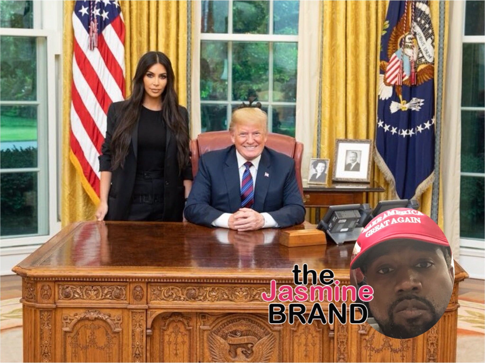 Trump Praises Kim Kardashian & Kanye West - theJasmineBRAND