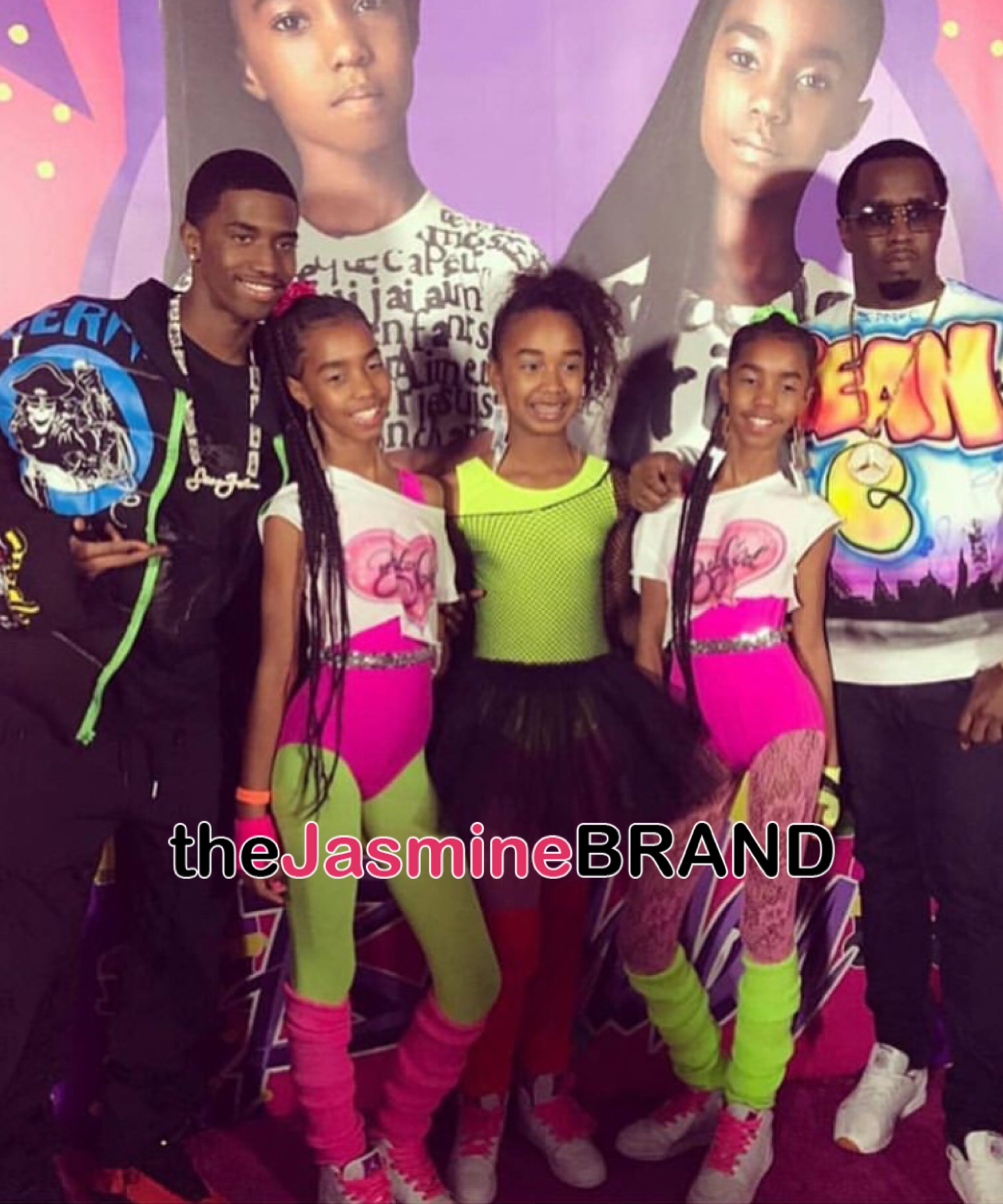 Diddy's Twin Daughters Jessie & D'Lila Celebrate Turn 12 w/ 80s Themed ...