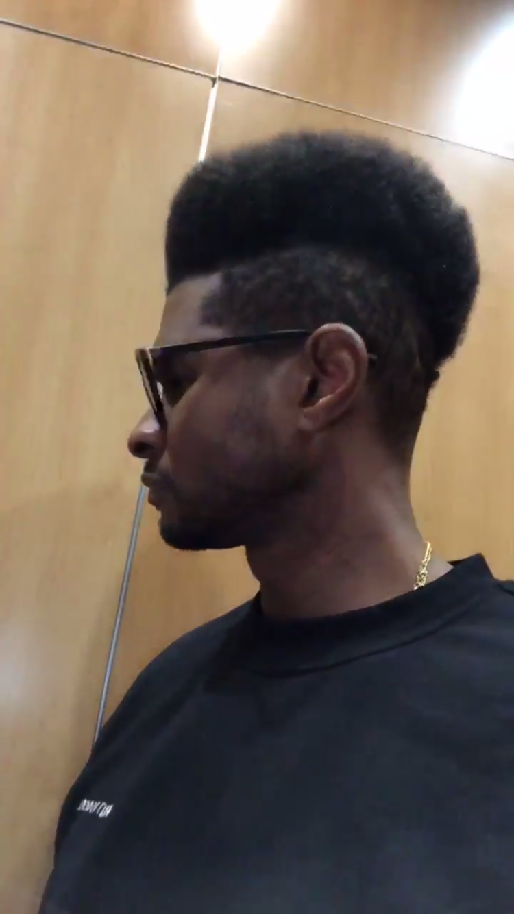 Usher Switches Hairstyle Again, Debuts High Top Fade [VIDEO ...