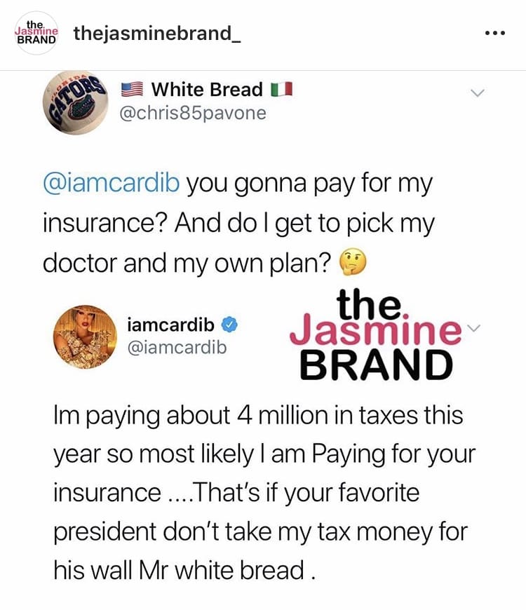 Cardi B Warns Tomi Lahren - "I Will Dog Walk You!" - theJasmineBRAND