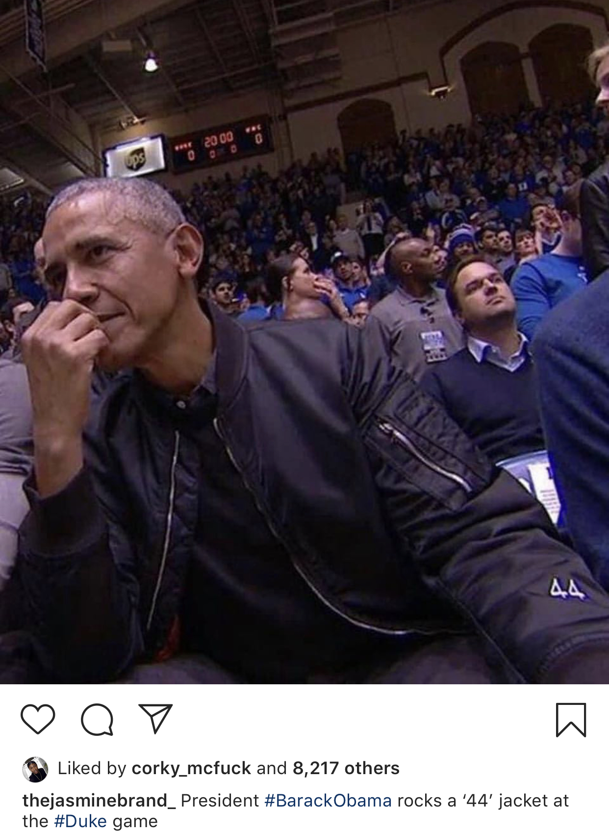 Barack Obama Spotted At Duke-North Carolina Basketball Game [VIDEO ...