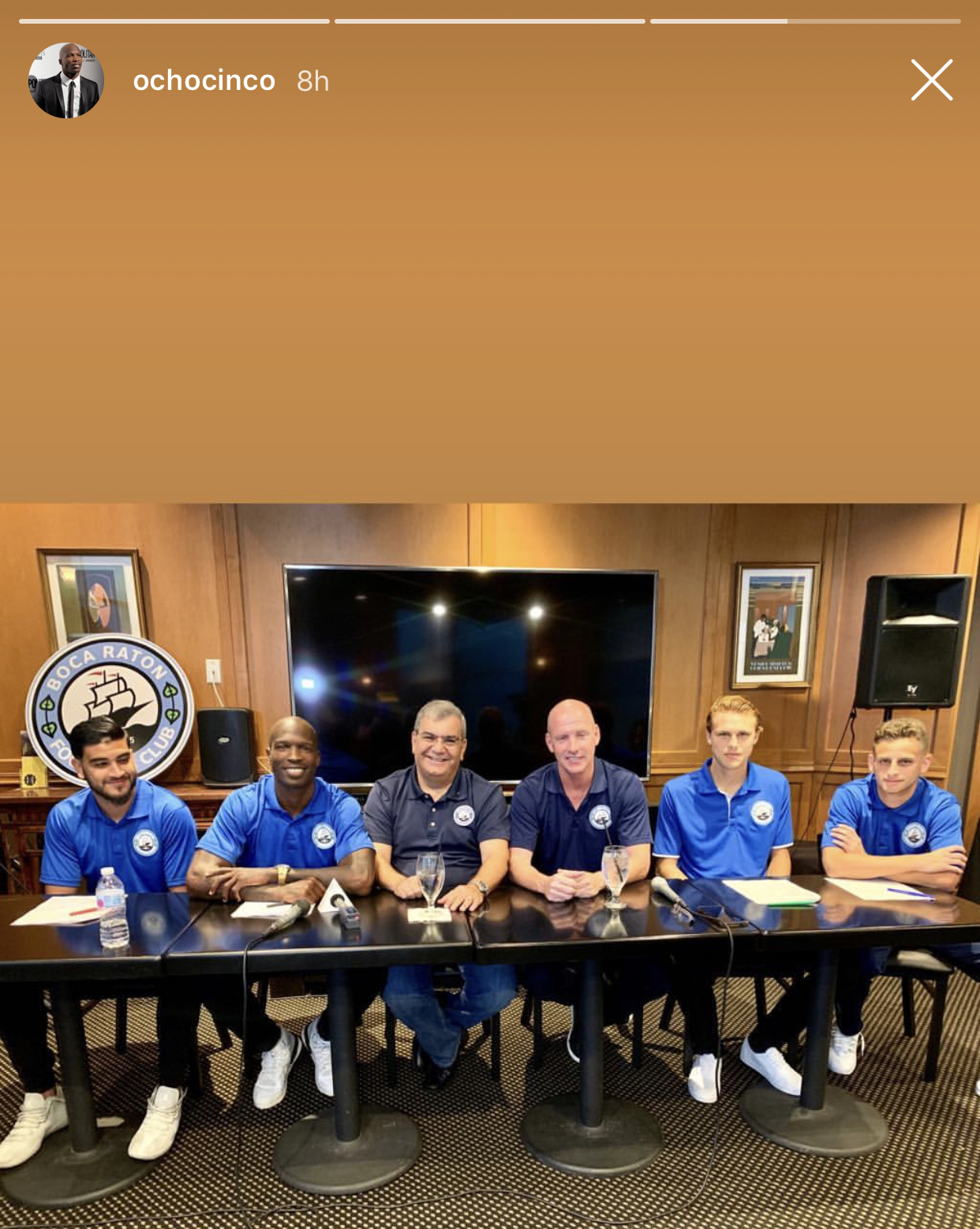 Chad "Ochocinco" Johnson Signs w/ United Premier Soccer League ...