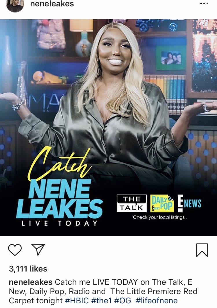 NeNe Leakes Turns Off Social Media Comments, After Explosive Argument W ...