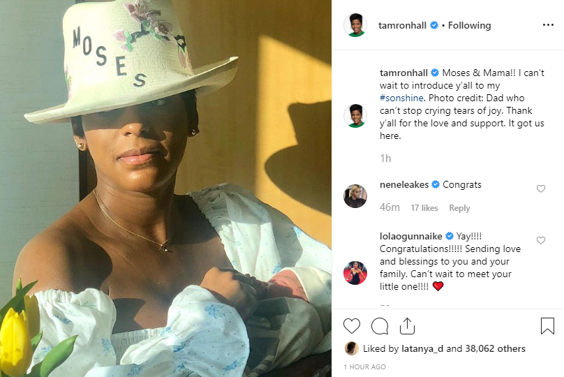 Tamron Hall Welcomes Baby Boy - Reveals Newborn's Name & Shares 1st ...