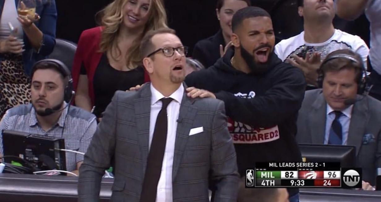 Drake's Sideline Behavior Called Into Question By Milwaukee Bucks Coach ...