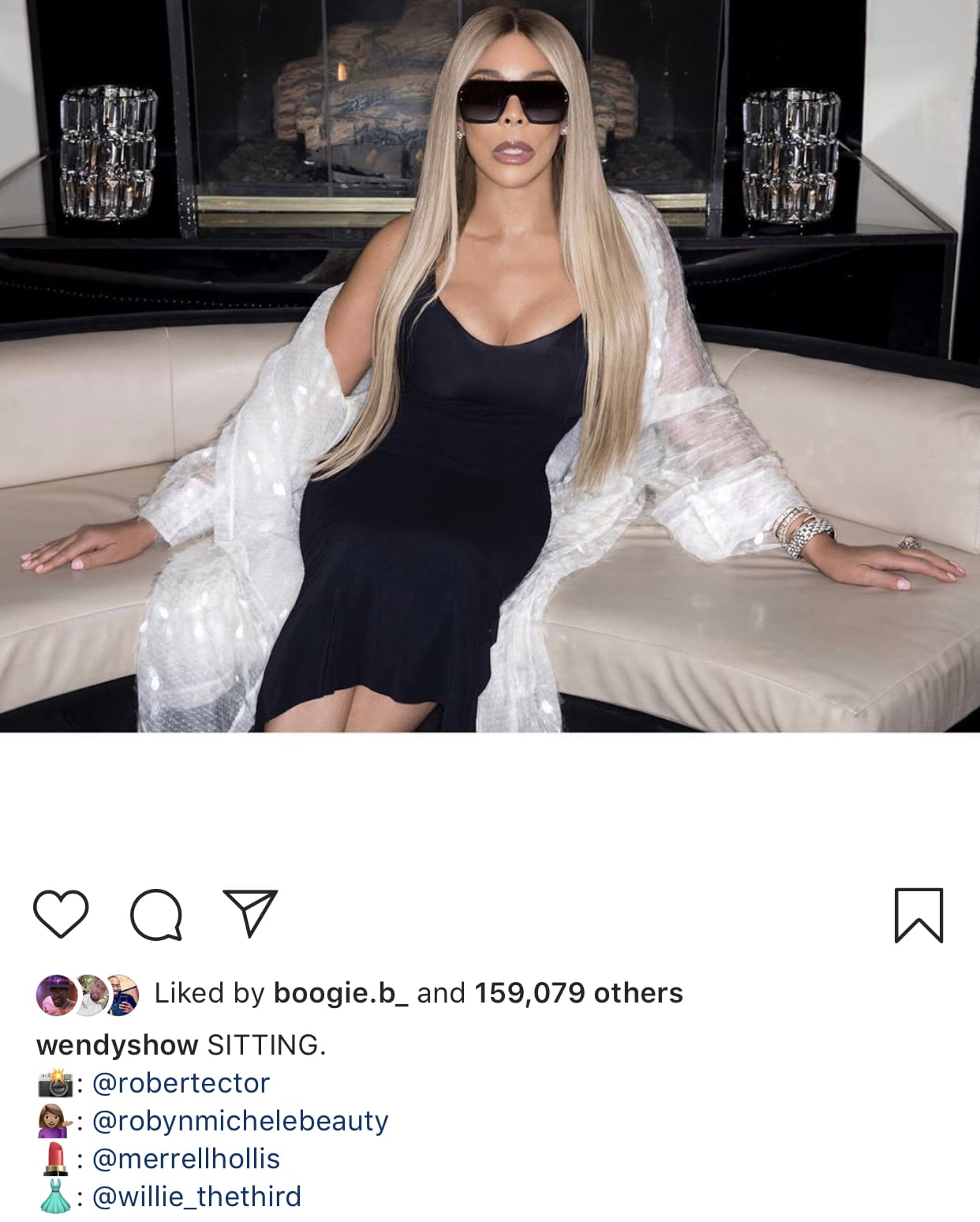 Wendy Williams Is 'Sitting' Pretty, As She Poses In Her Latest Social ...
