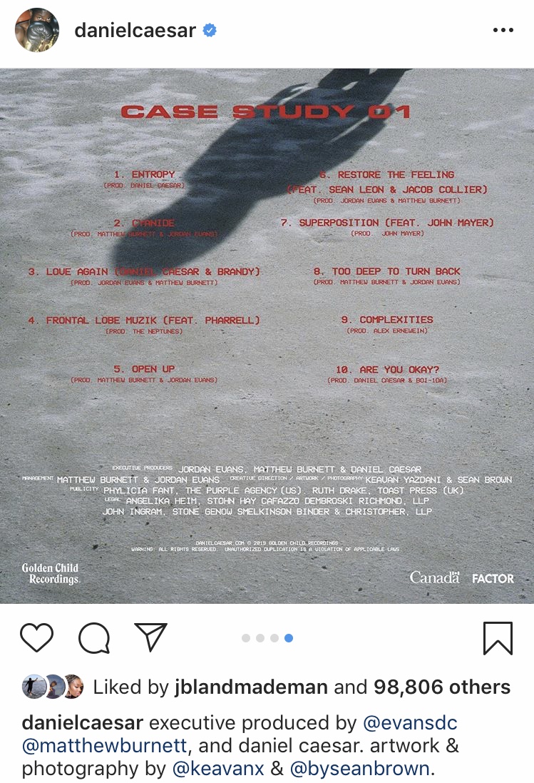 Daniel Caesar & Brandy Premiere Duet, "Love Again" [New Music ...