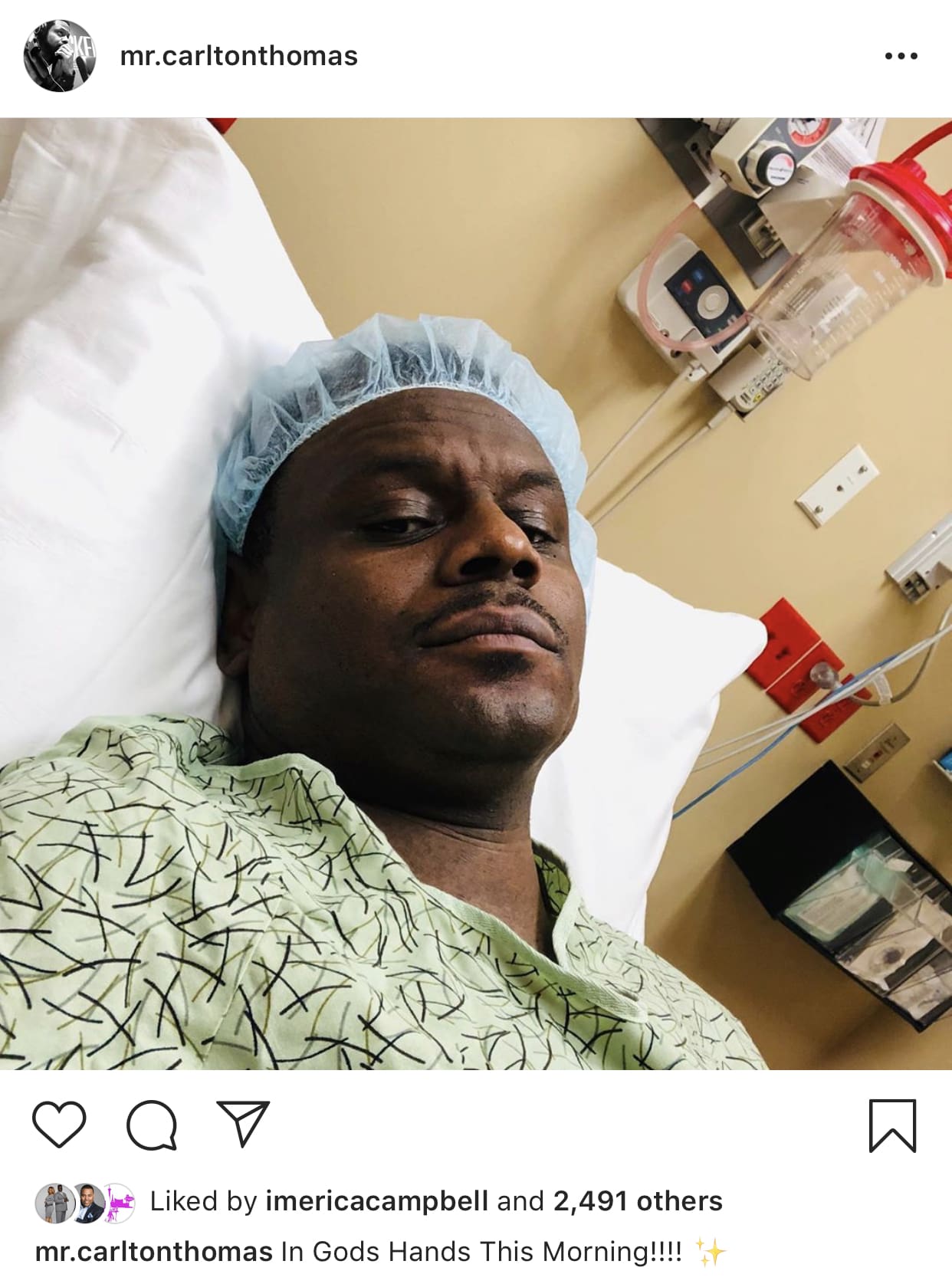 EXCLUSIVE: Singer Carl Thomas Undergoes Surgery To Remove Non Cancerous ...