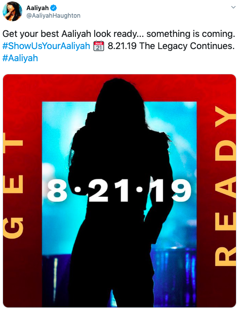 Aaliyah's Twitter Account Teases New Project From Late Singer ...
