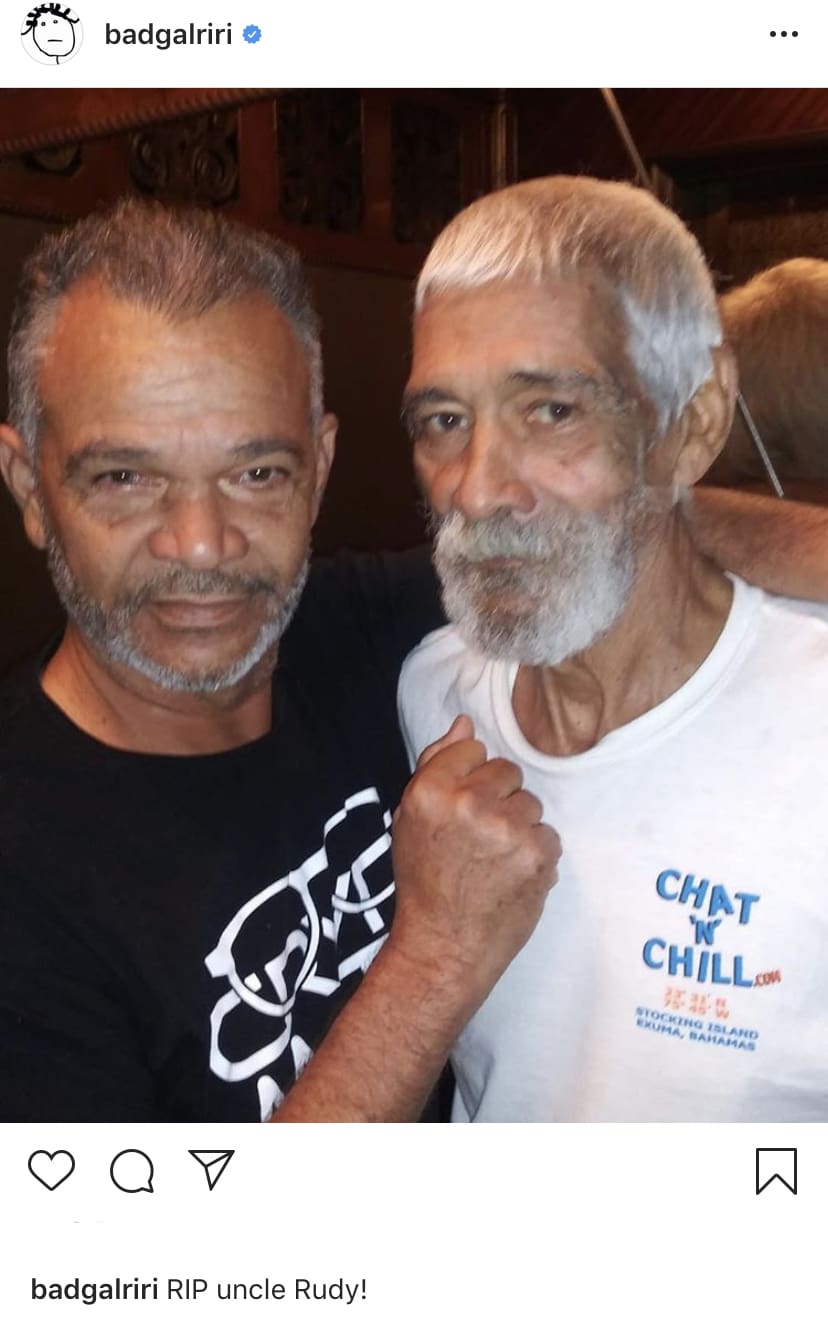 Rihanna Mourns Uncle After His Passing 'RIP Uncle Rudy!' - theJasmineBRAND