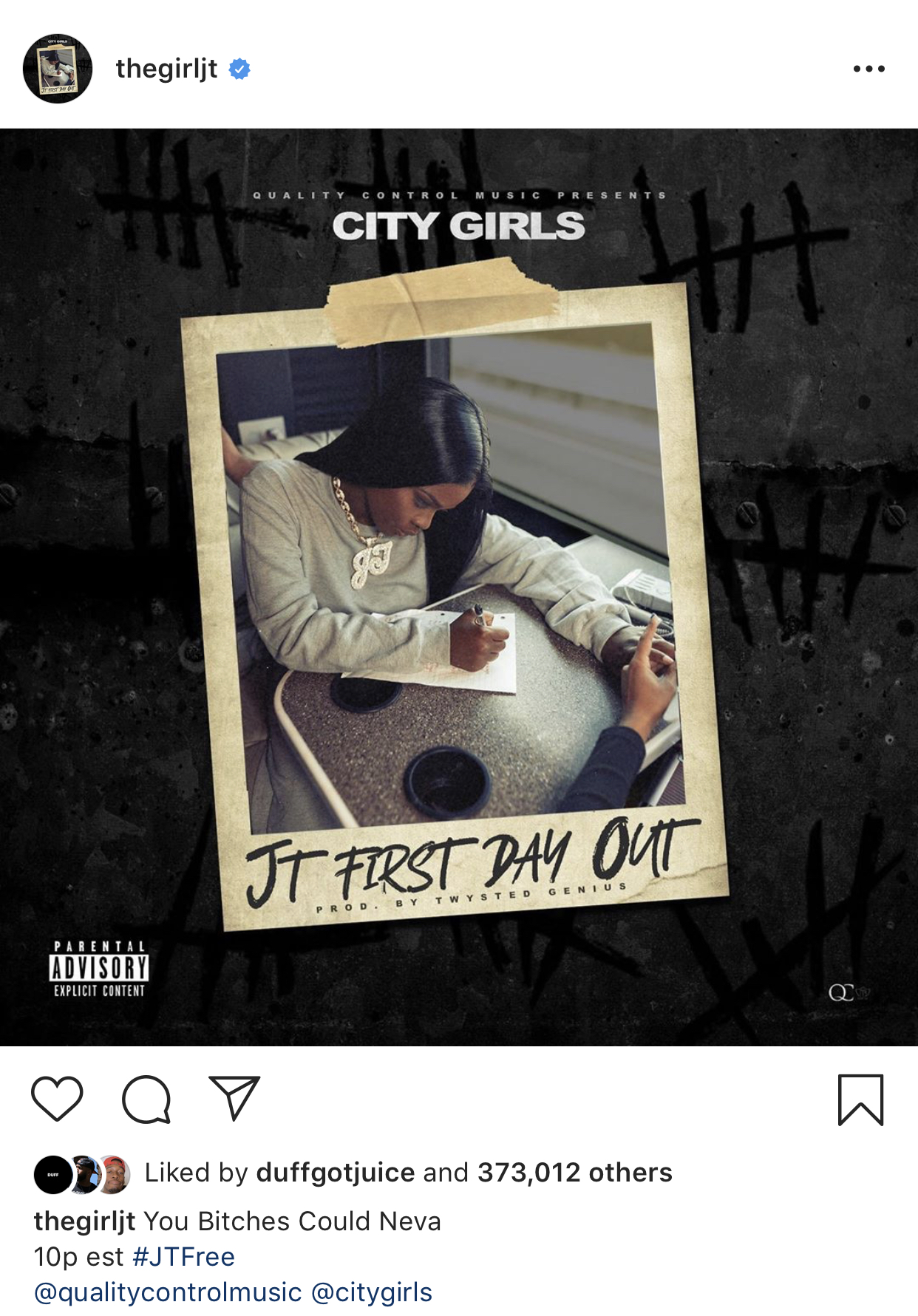 City Girls Rapper JT Released From Jail, Drops New Music “First Day Out ...