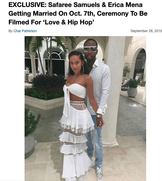 Love & Hip-Hop's Safaree Samuels & Erica Mena Welcome Baby Girl [Photo ...