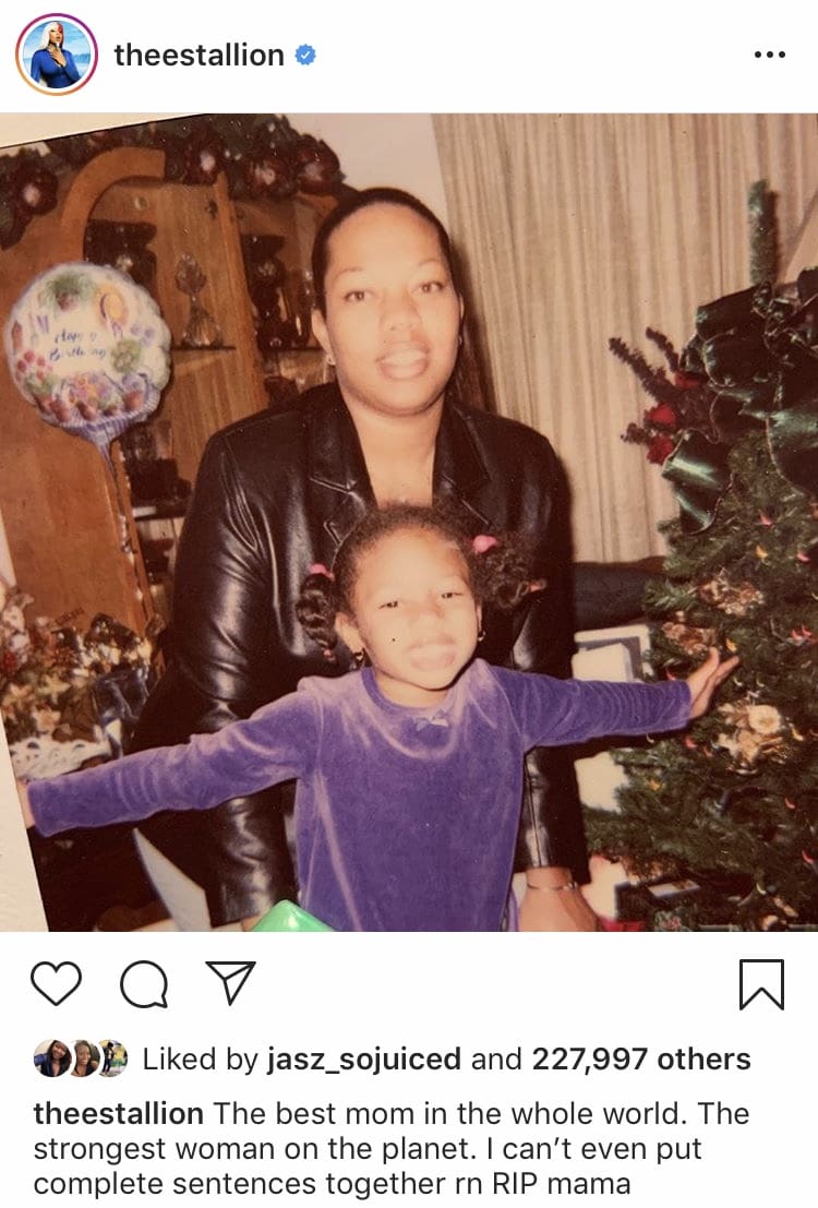 Megan Thee Stallion Remembers Her Late Mother: "I Feel So Lost Without ...