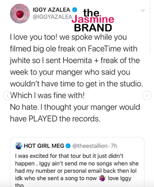 Iggy Azalea & Megan Thee Stallion Clear The Air Of A Record: It Was A ...