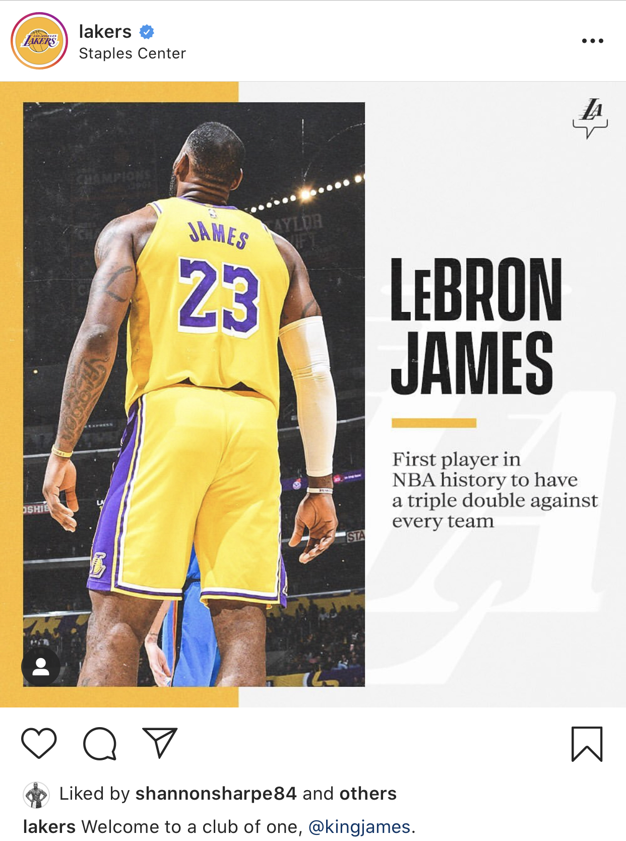 LeBron James Sets NBA Triple-Double Record, Shares Heartfelt Text From ...