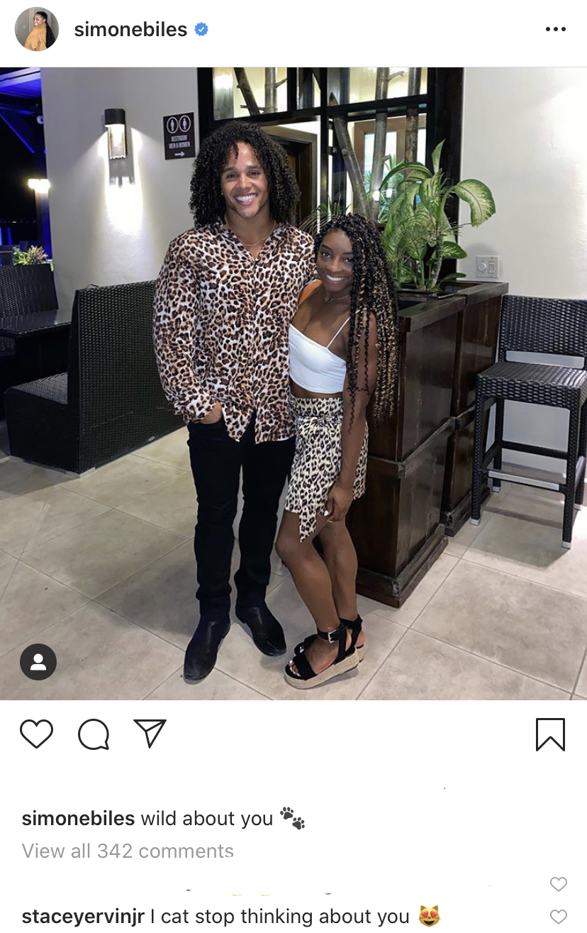 Simone Biles Vacations With Boyfriend Stacey Ervin, Jr. In Belize ...