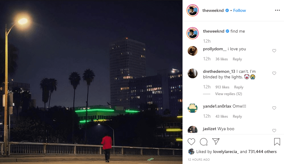 The Weeknd's Fans Find Him After Posting Location On Social Media Photo ...