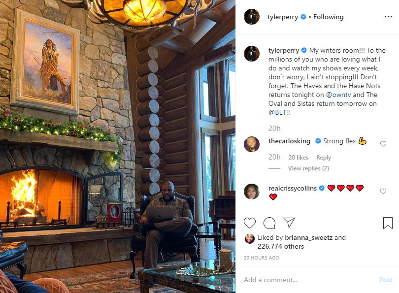 Tyler Perry Gives A Glimpse Of His Writing Room After Revealing He's ...