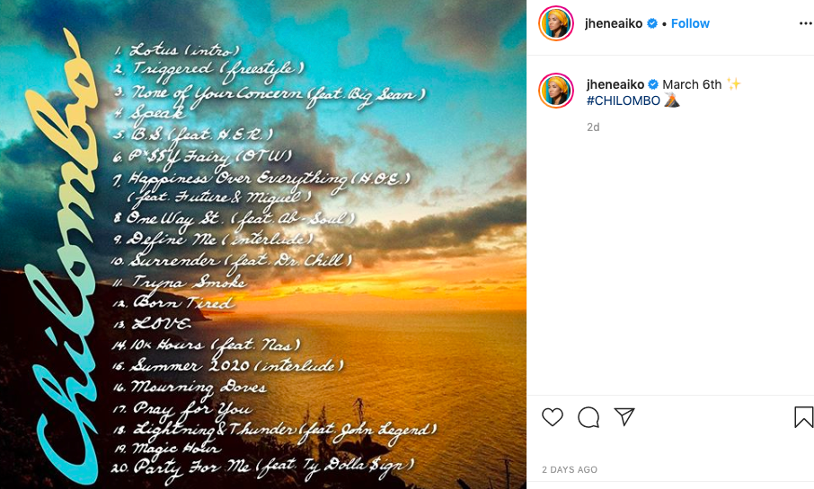 Jhené Aiko Says New Album Is All Of Her Previous Projects Combined ...