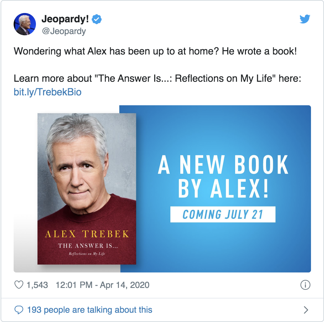 Alex Trebek Releasing His 1st Memoir Amid Cancer Battle - theJasmineBRAND