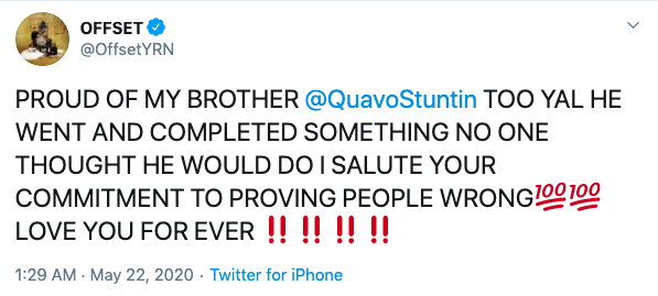 Migos Rapper Quavo Graduates From High School At 29 + Drops New Song ...