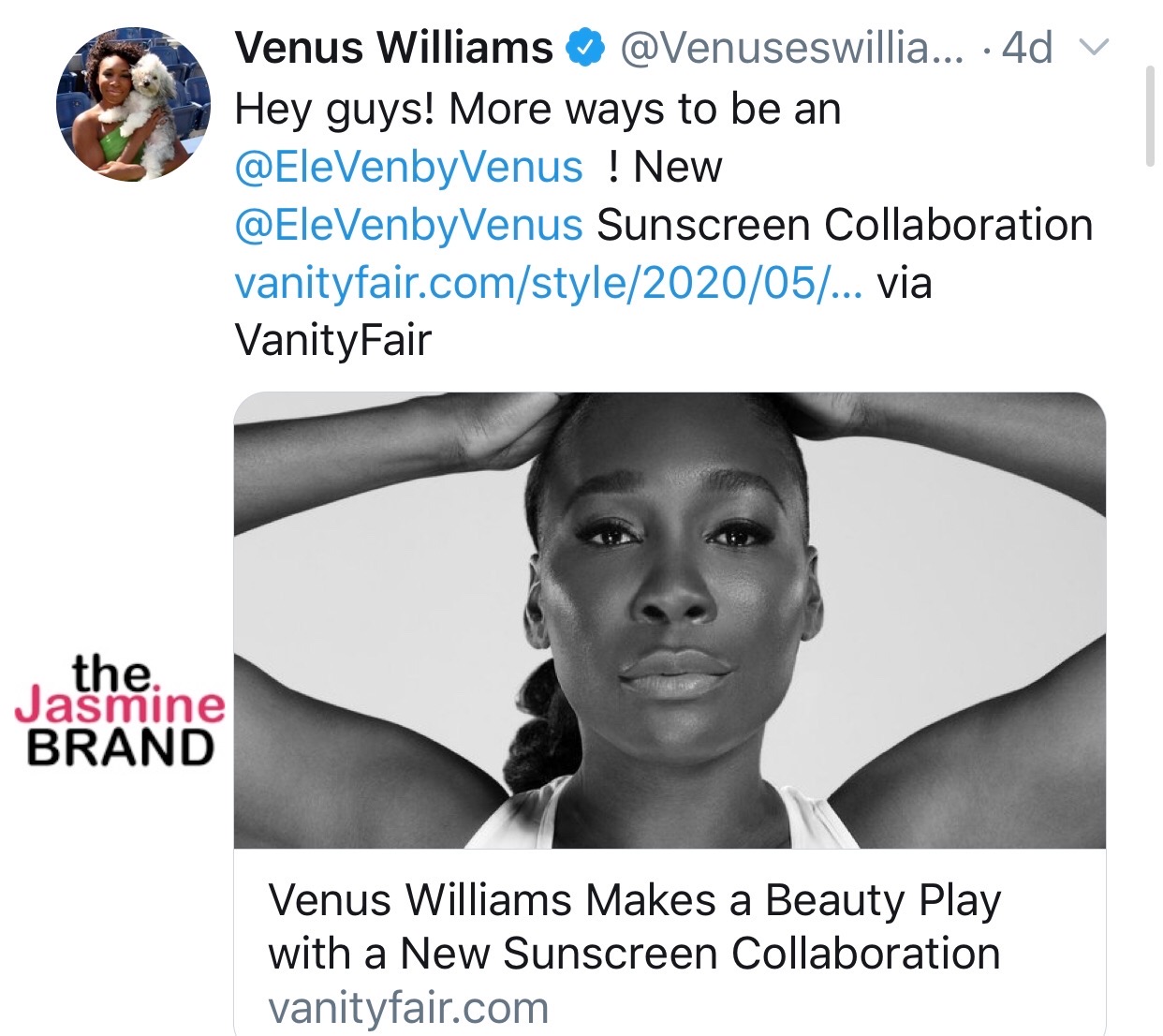 Venus Williams Talks Beauty As She Launches Her Sunscreen Line: I'm Not ...