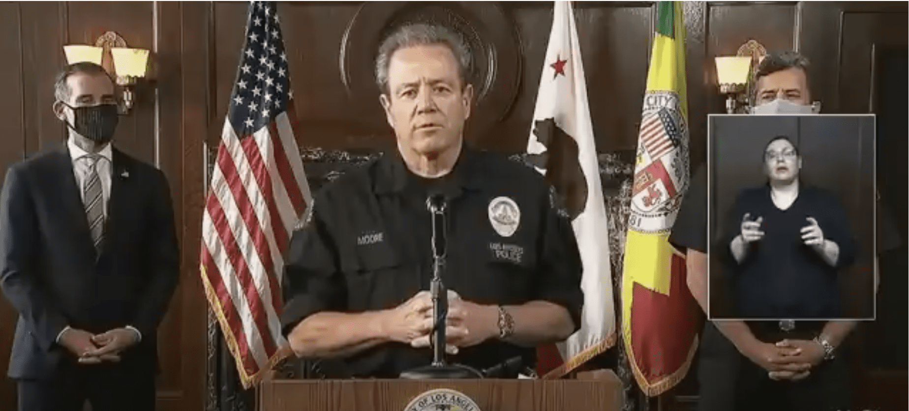Los Angeles Police Chief Moore Says Protestors Are Equally Reasonable ...