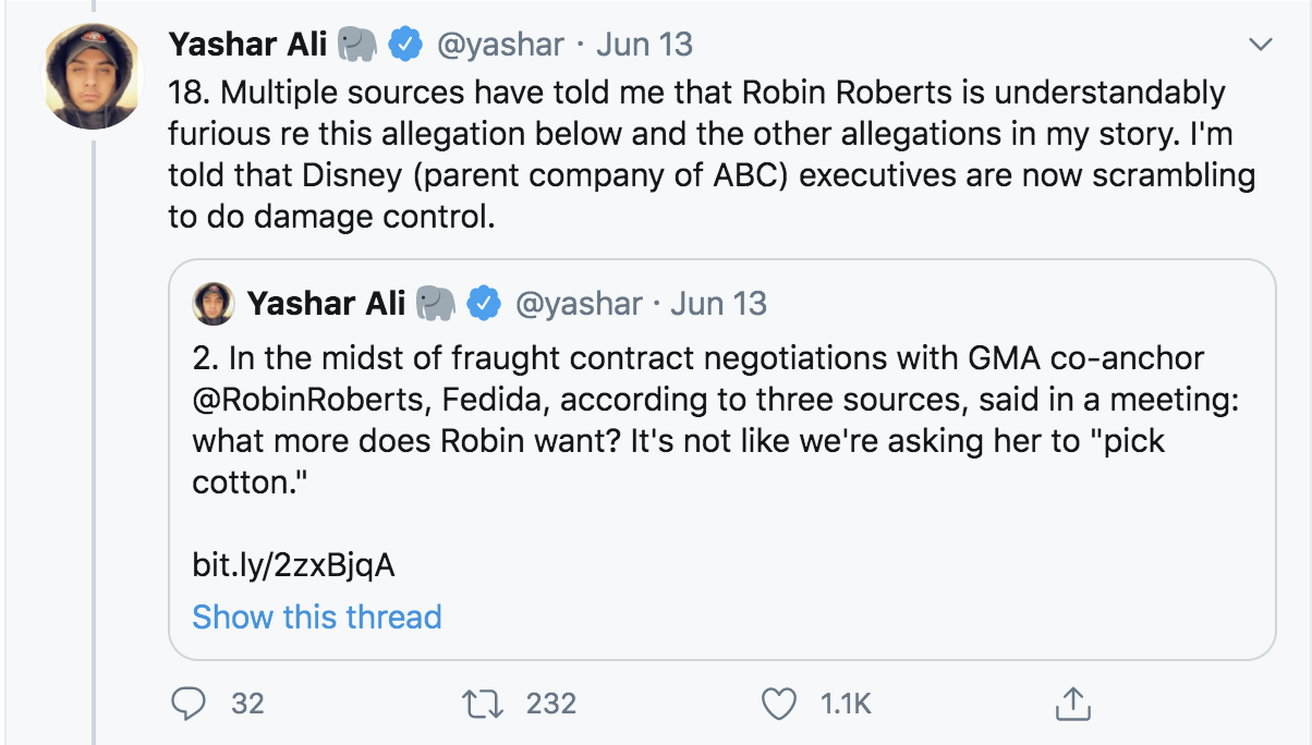 ABC News Exec Barbara Fedida Fired For Racist Remarks Against Sunny ...