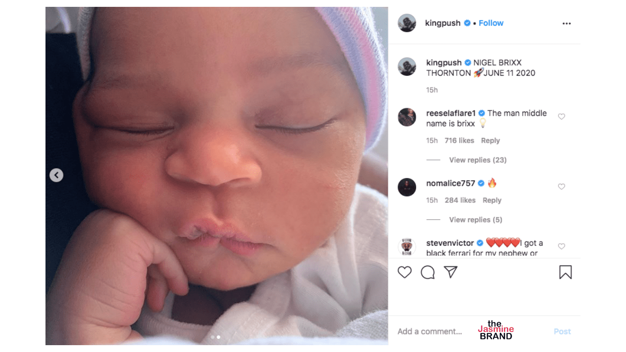 Pusha T & His Wife Virginia Williams Weclome Their 1st Child Together ...