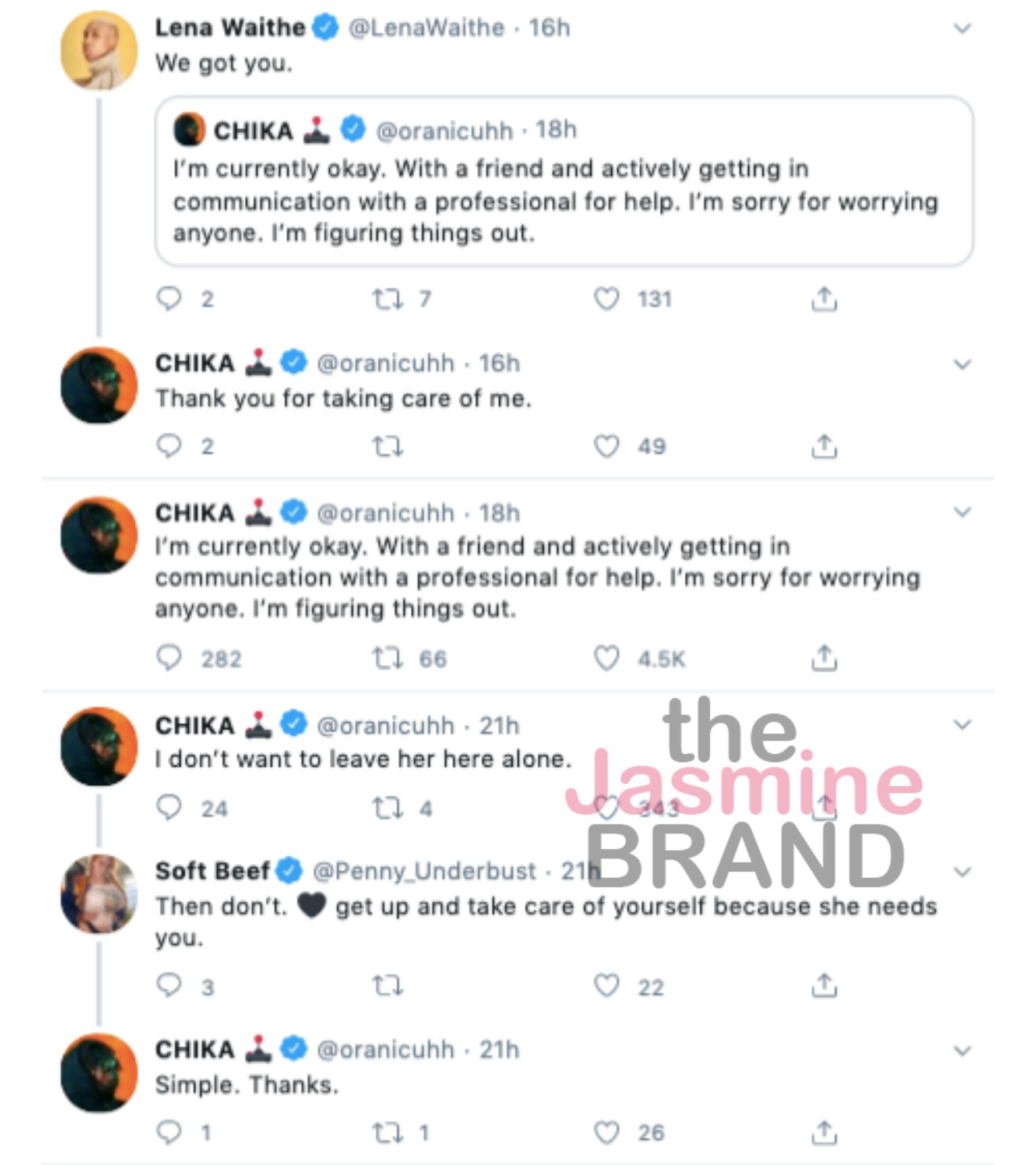 Rapper Chika’s Latest Tweets Concerns Fans As She Writes “I Tend To ...