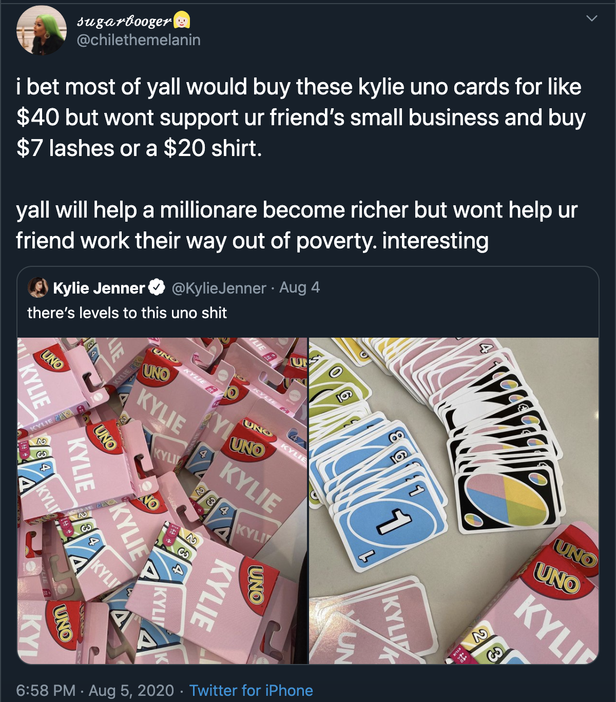 Kylie Jenner’s Customized Uno Cards Garner Mixed Reactions ...