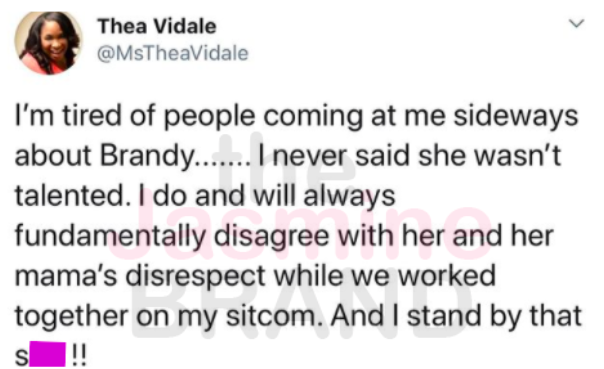 Brandy's TV Mom Thea Vidale Says She's 'Rooting For Monica' In Verzuz ...