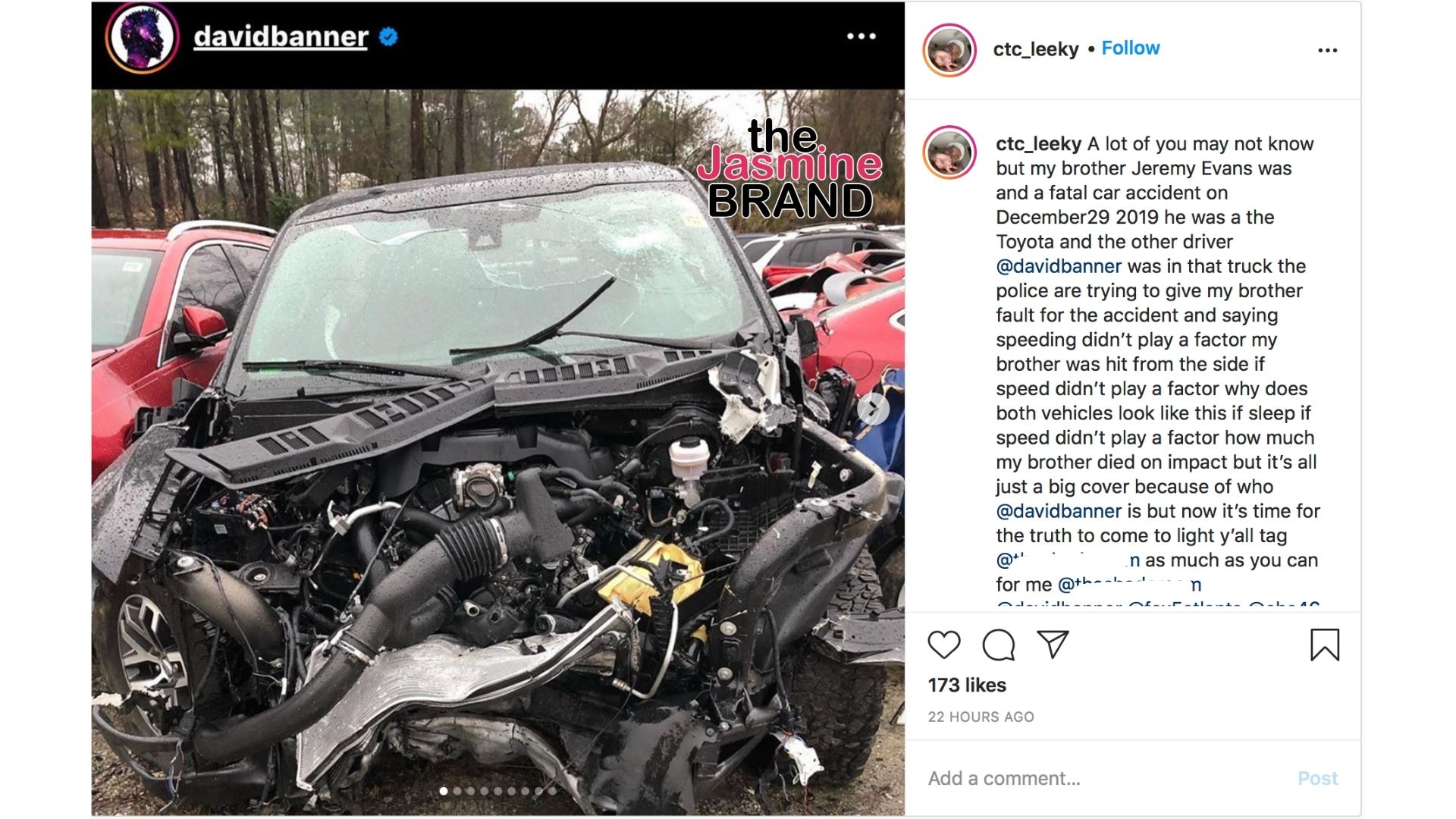 David Banner Accused Of Being Responsible For Fatal Car Crash That Left ...