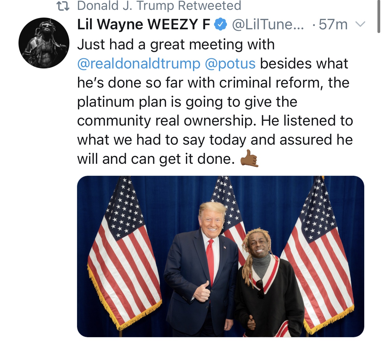 Lil Wayne Is All Smiles While Posing With Trump: We Had A Great Meeting ...