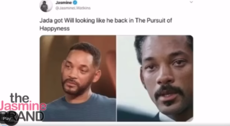 Will Smith & Jada Pinkett Smith Laugh Off 'Entanglement' Memes: He Wasn ...