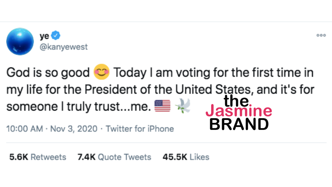 Kanye West Accepts His Loss In 2020 Presidential Election, Suggests He ...