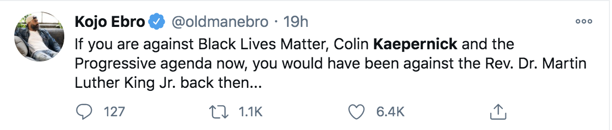 Colin Kaepernick Fans Jump To His Defense After NFL Shares Martin ...