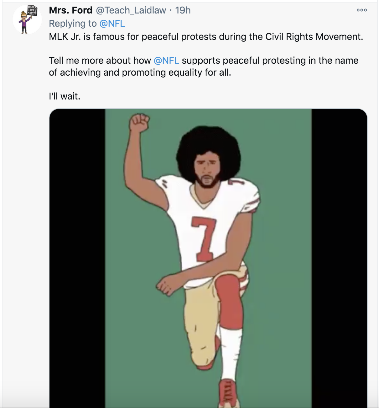 Colin Kaepernick Fans Jump To His Defense After NFL Shares Martin ...