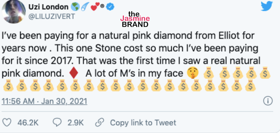 Lil Uzi Vert Claims Fans Ripped His $24 Million Diamond Out Of His ...