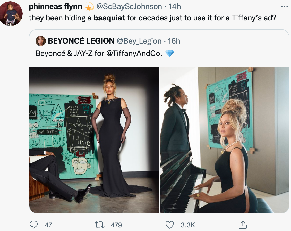 Beyonce & Jay-Z Criticized After Posing With Basquiat Painting In A ...