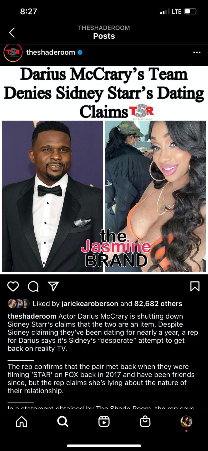 Transgender Reality Star Sidney Starr Sparks Dating Rumors With Darius ...