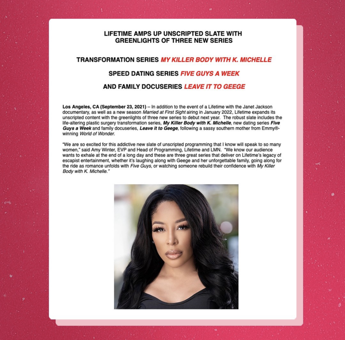 K. Michelle Responds To A Fan Who Says She Changed Her Face ...