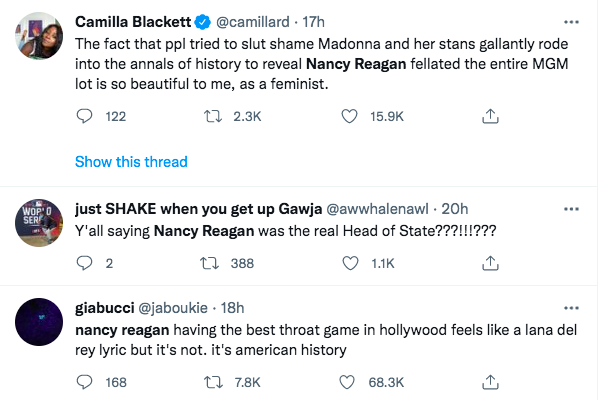 Madonna’s IG Post Unexpectedly Sparks Conversation About Nancy Reagan’s ...