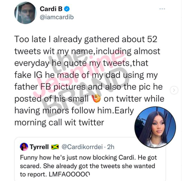 Cardi B Reveals She’s Being Harassed By Someone On Twitter ...