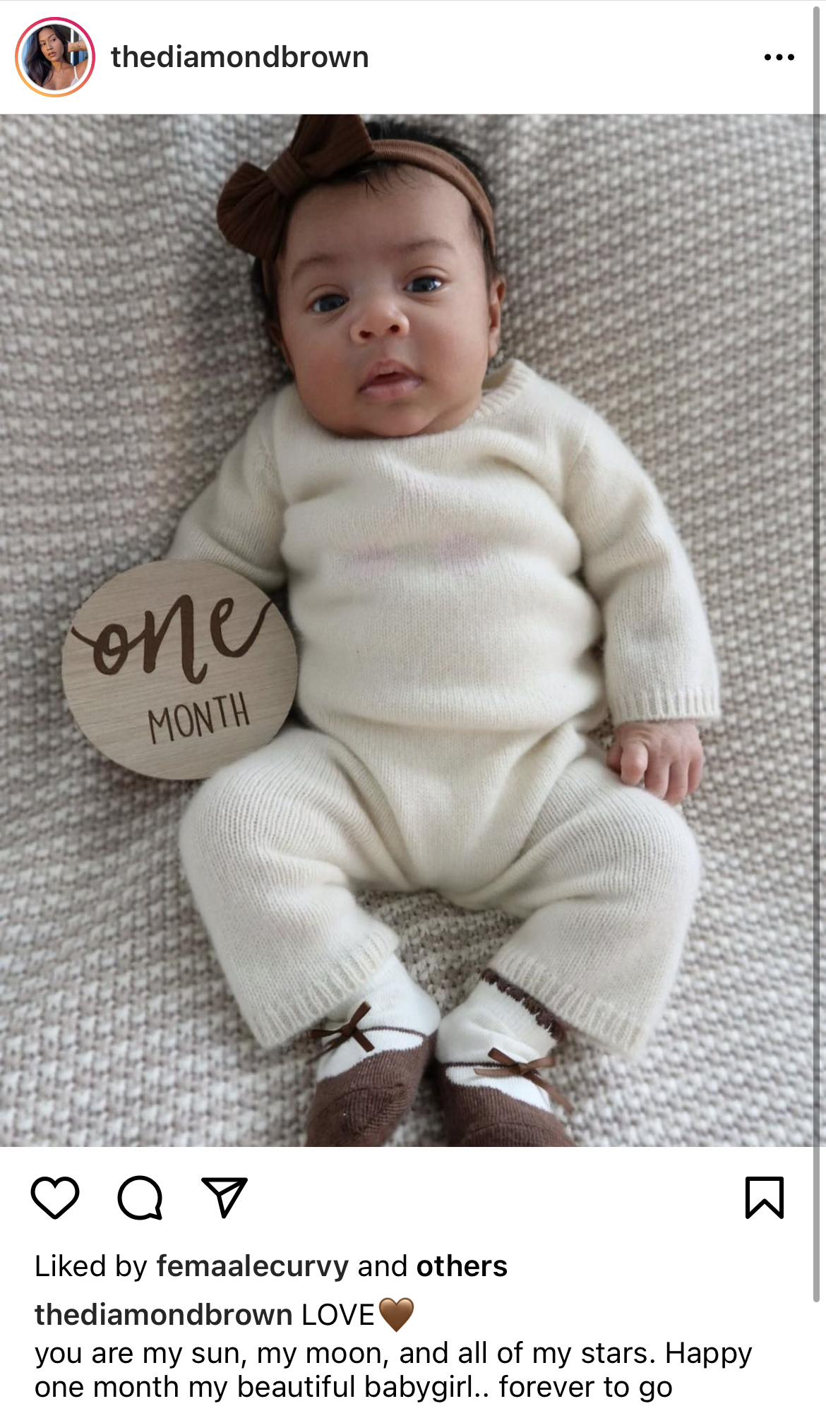 Chris Brown's Alleged Baby W/ Diamond Brown Turns One Month Old ...