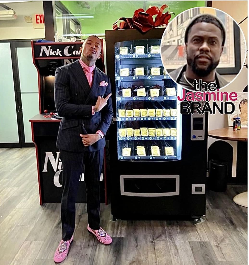 Kevin Hart Sends Nick Cannon A Vending Machine Full Of Condoms As A ...